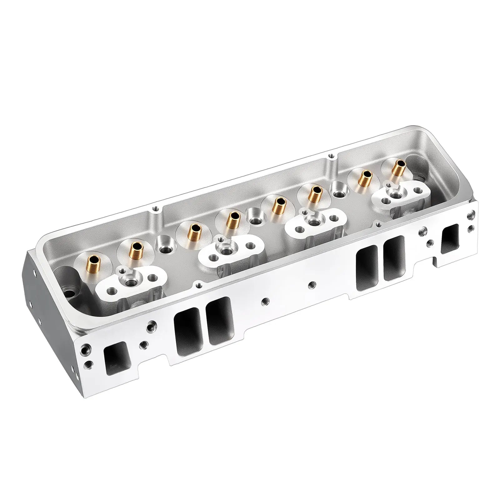 Cast Aluminum Cylinder Head for SBC Engines (Angled Plug) – Fits